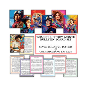 Women's History Bulletin Board Set 2 | Women's Month Poster and ...