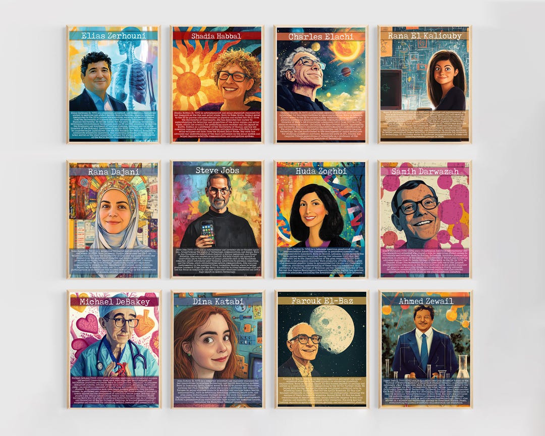 Arab American STEM Bulletin Board | Arab American Heritage Month Poster ...