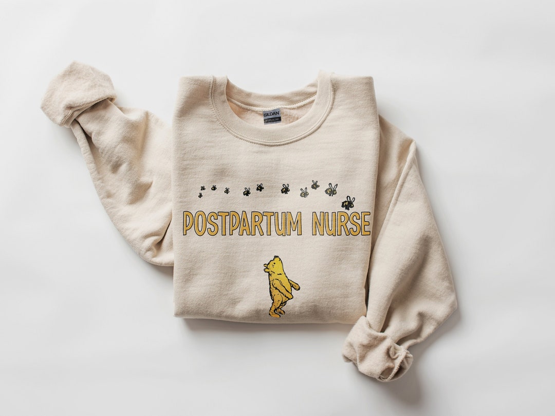 Postpartum Nurse Sweatshirt | Winnie the Pooh RN Nursing Shirt ...
