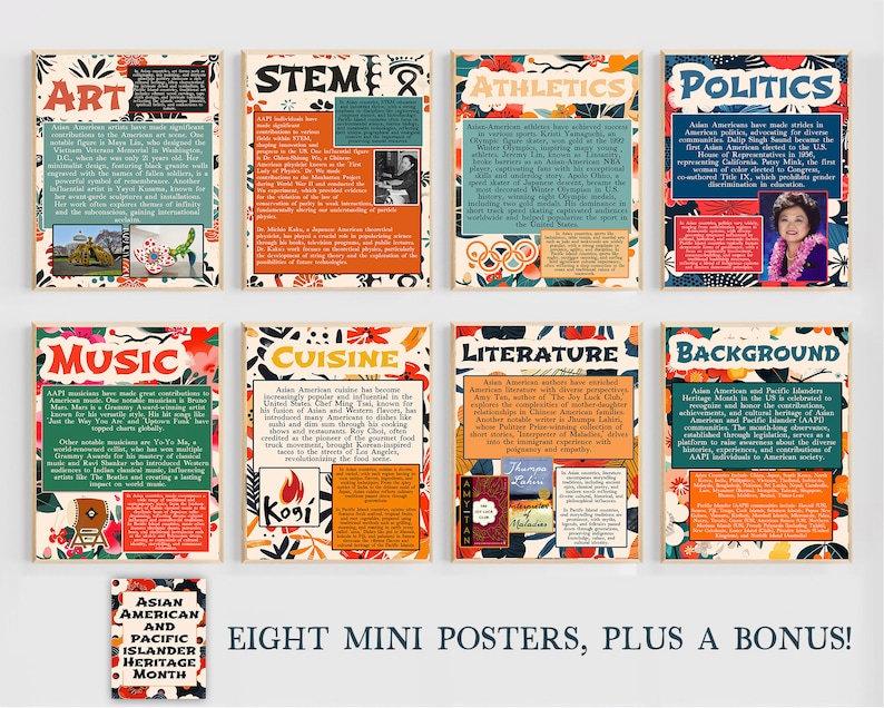 Asian American and Pacific Islander Heritage Month Bulletin Board Decor ...