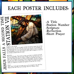Stations of the Cross Poster Set | 14 Printable Posters for Lent and ...