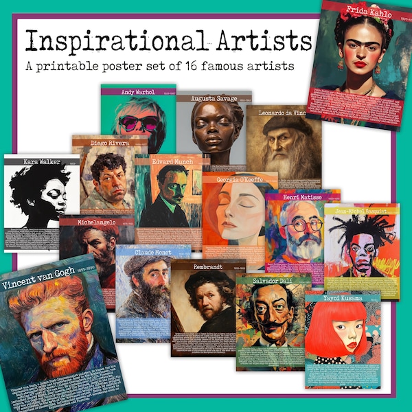 Famous Artists - Etsy