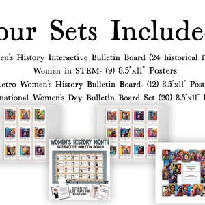 Women's History Month Bulletin Board Set Posters | International Women ...
