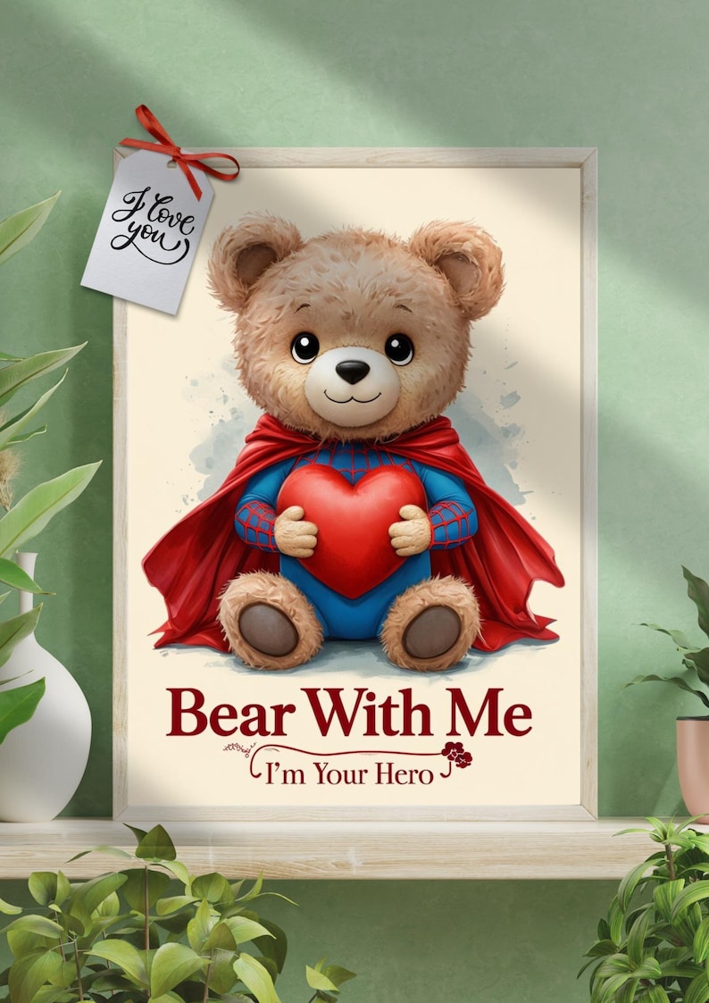 Spiderman PNG, Cute Teddy Bear Dressed as Spiderman, Valentine's Day ...