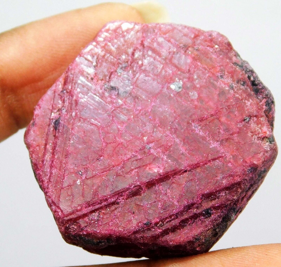 Raw Hexagonal Ruby, 27 Grams - Etsy