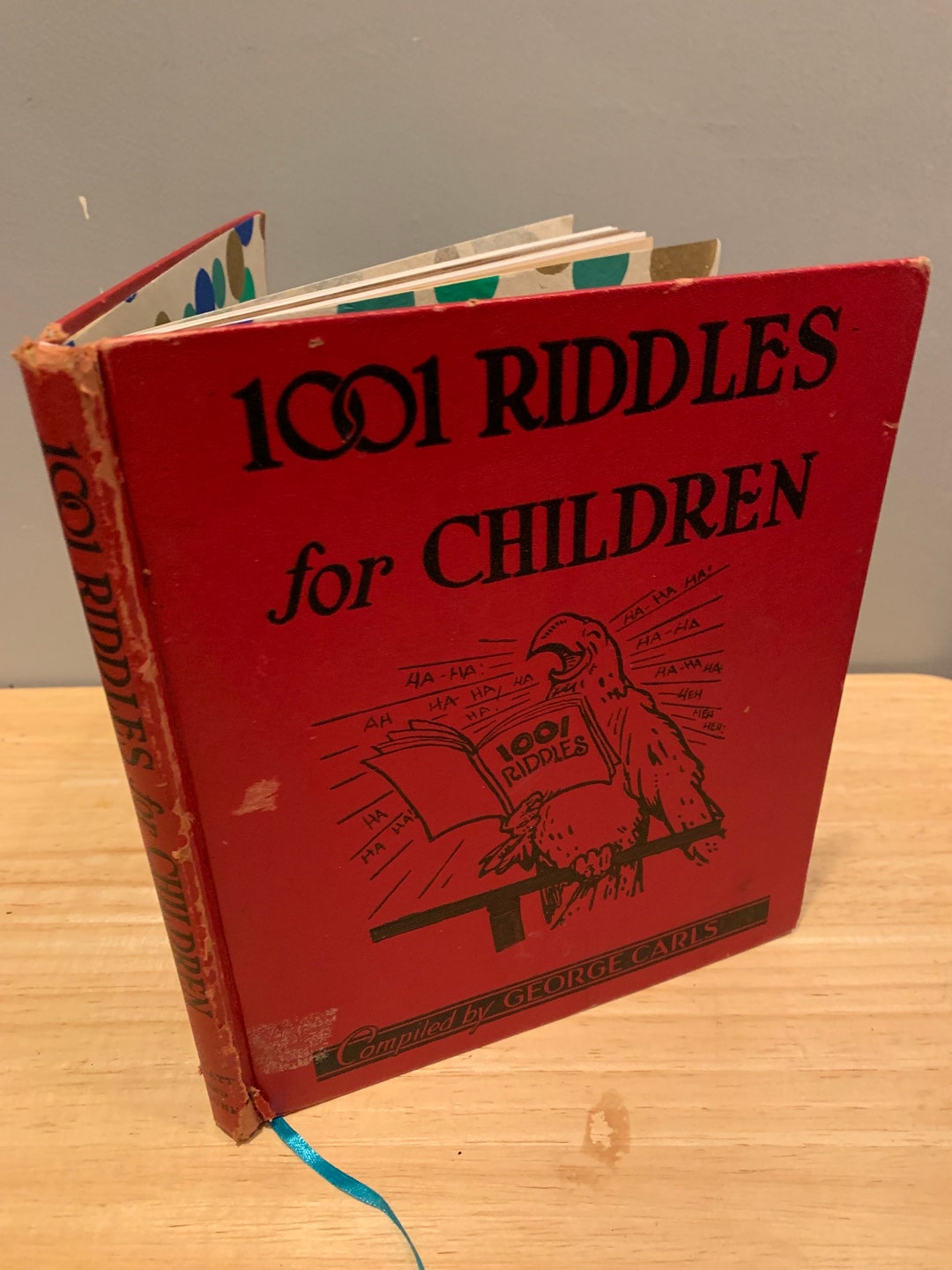 1001 Riddles for Children (1949) - Vintage Book Journal / Upcycled ...