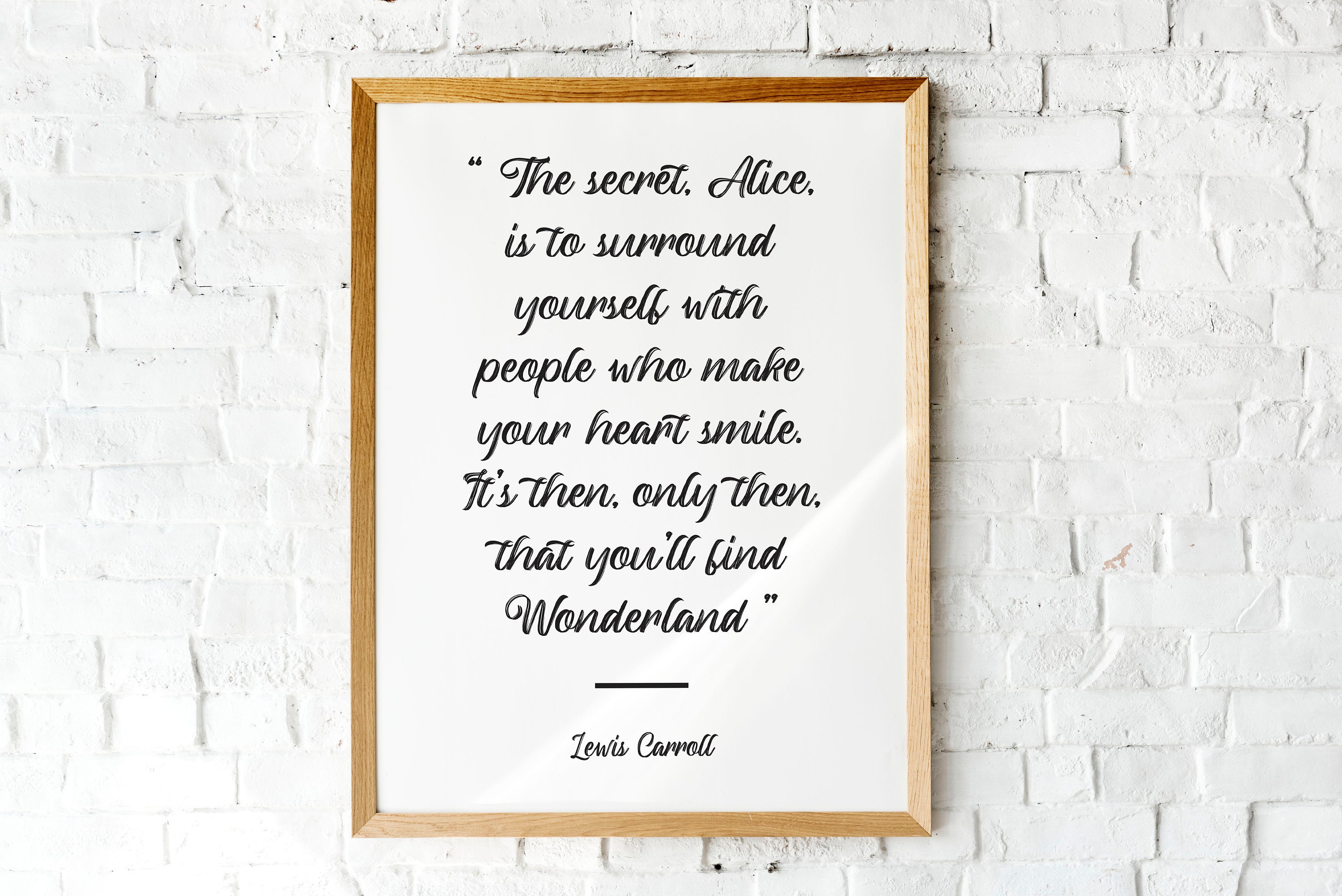 The Secret Alice - Unframed Print | Home Print | Living Room Print ...