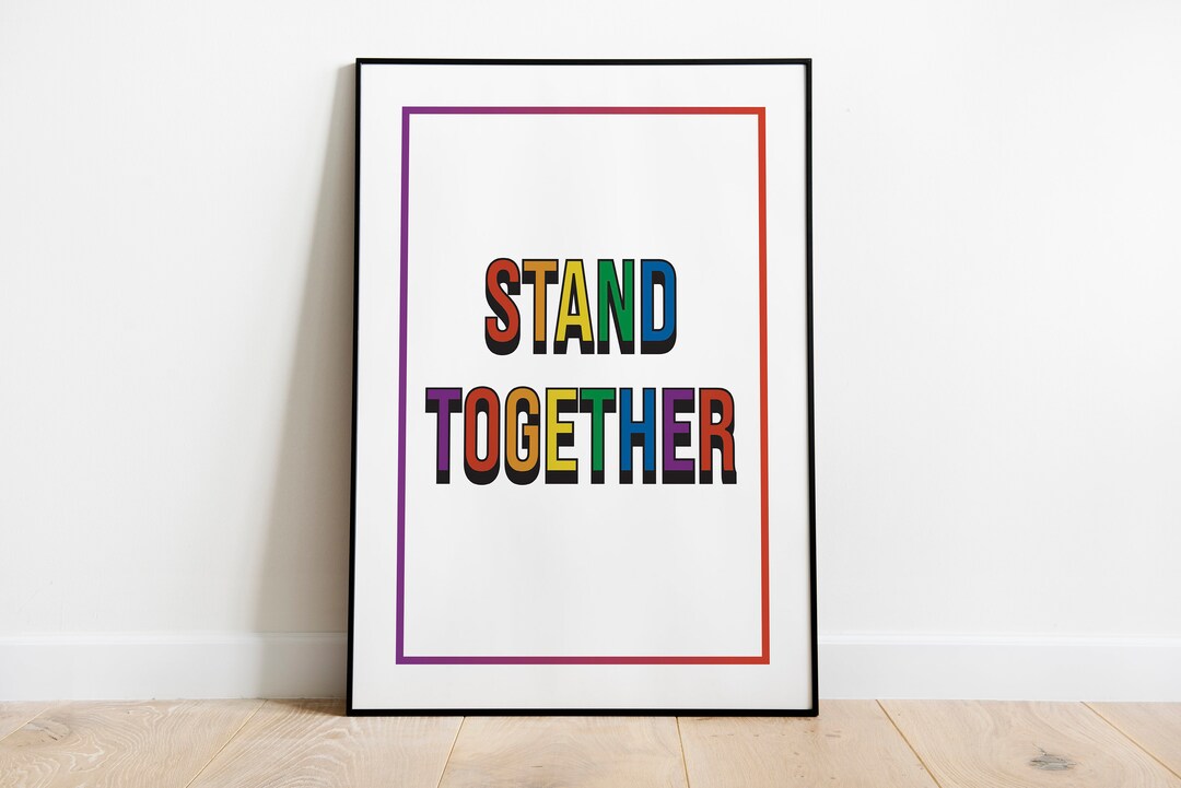 Stand Together - Unframed Print | Home Print | Living Room Print | Wall ...