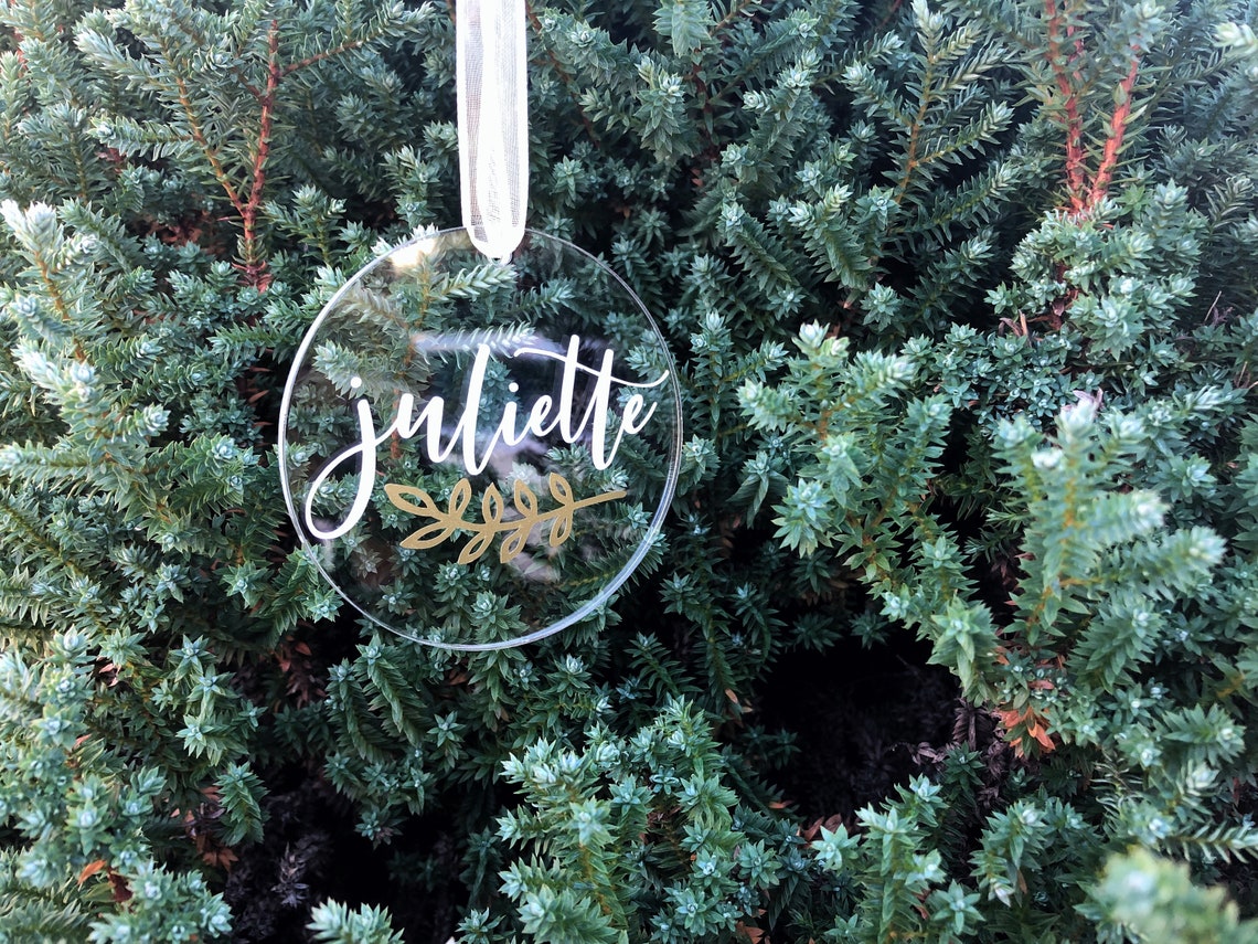 Personalized Christmas Ornaments Acrylic Christmas Tree - Etsy