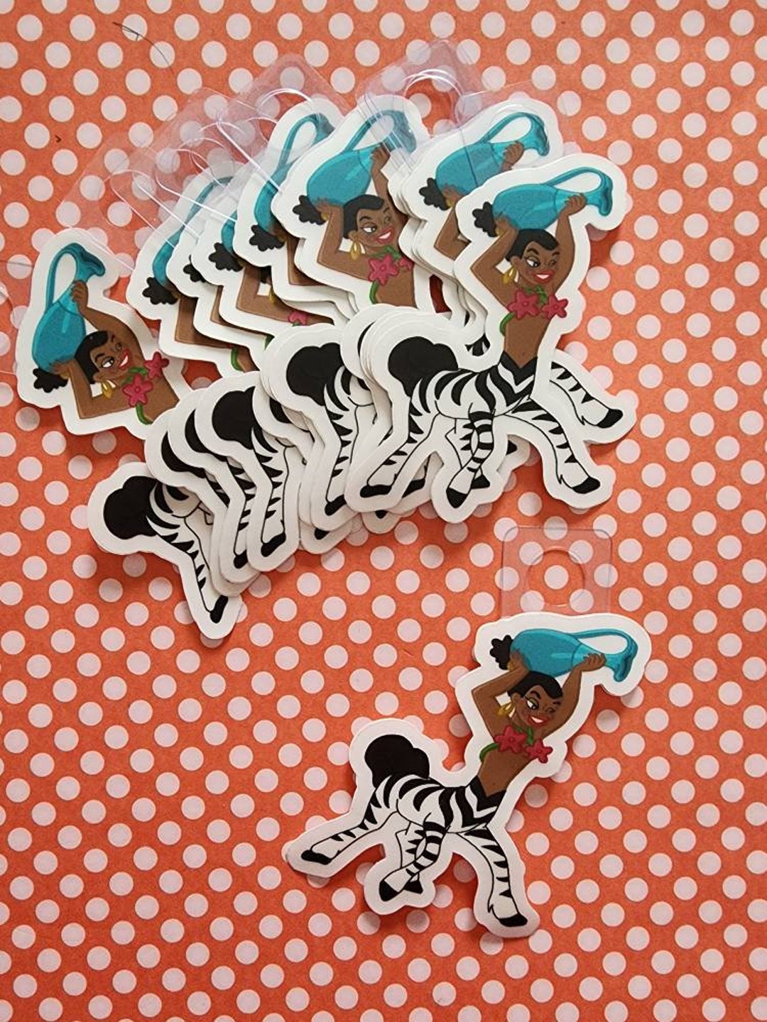 3" Clear Zebra Centaurette Sticker - Etsy
