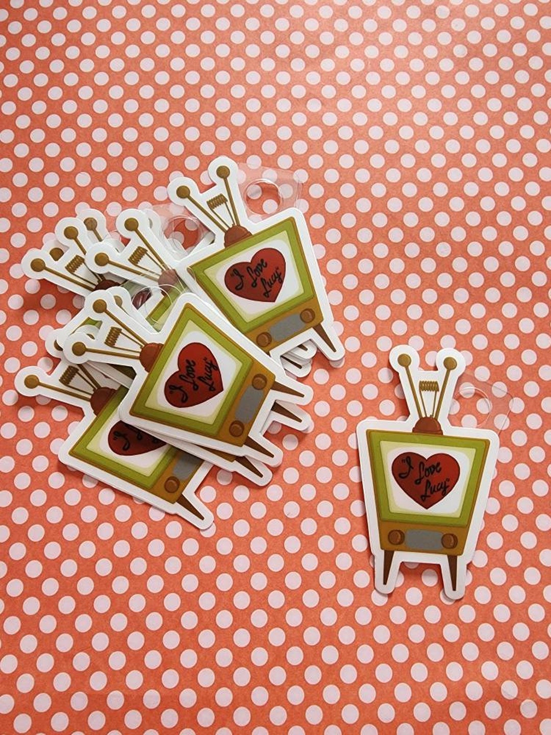 3 Clear Lucy Tv Stickers - Etsy