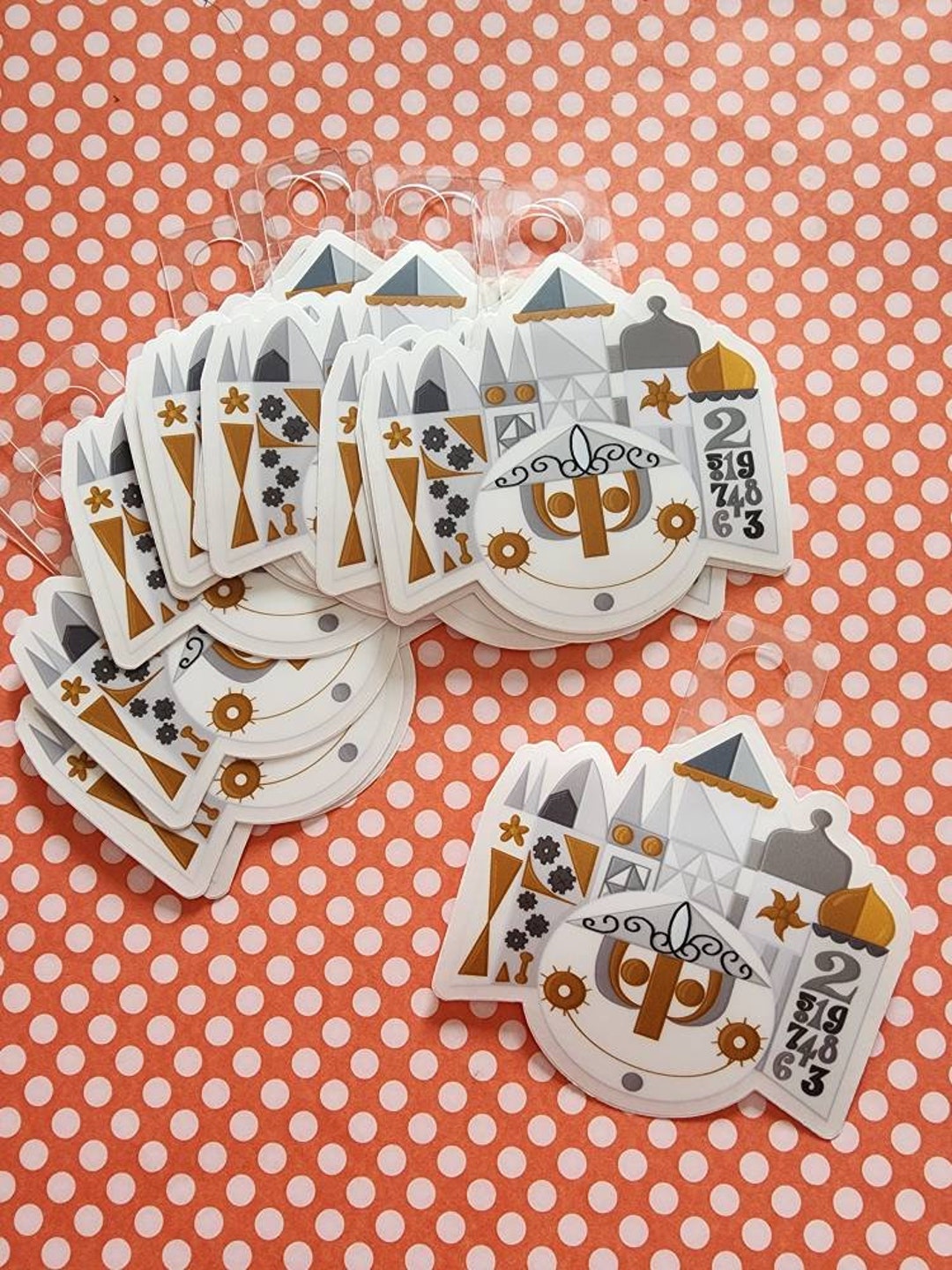 3" Grey Clock Face Sticker - Etsy