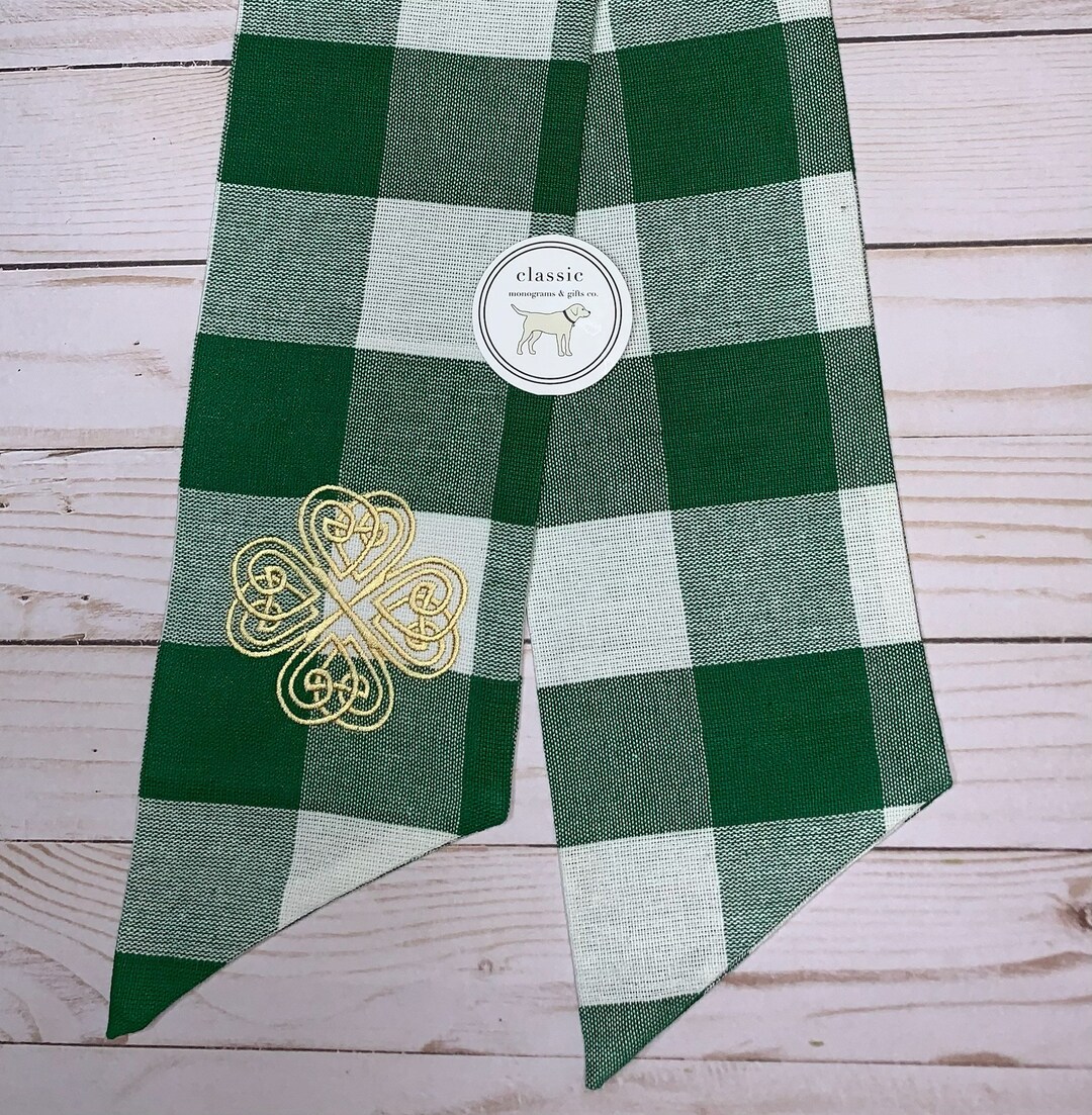 Green Classic Embroidered Wreath Sash | Personalized | Monogrammed ...