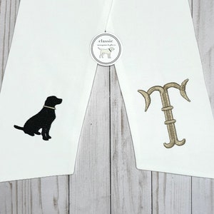 White Labrador Sash | Classic Embroidered Wreath Sash | Personalized ...