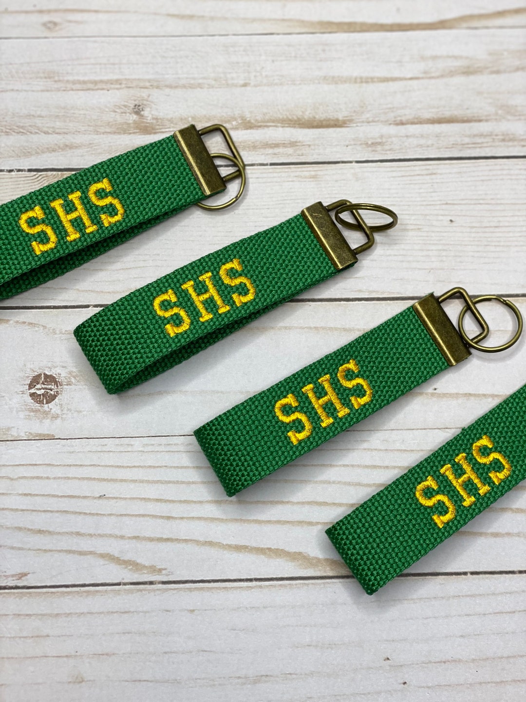 School Spirit Keychain | Embroidered Custom Keychain | 100% Cotton ...