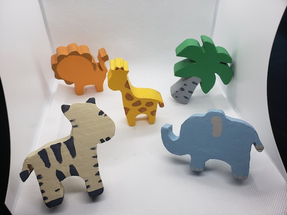 Hand Made Hand Painted Safari Animal Knobs Drawer Pulls | Etsy