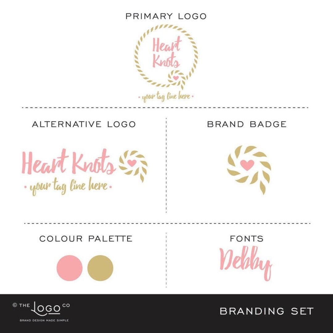 Pretty Logo Design | Pretty Branding Set | Professional Logo - Etsy