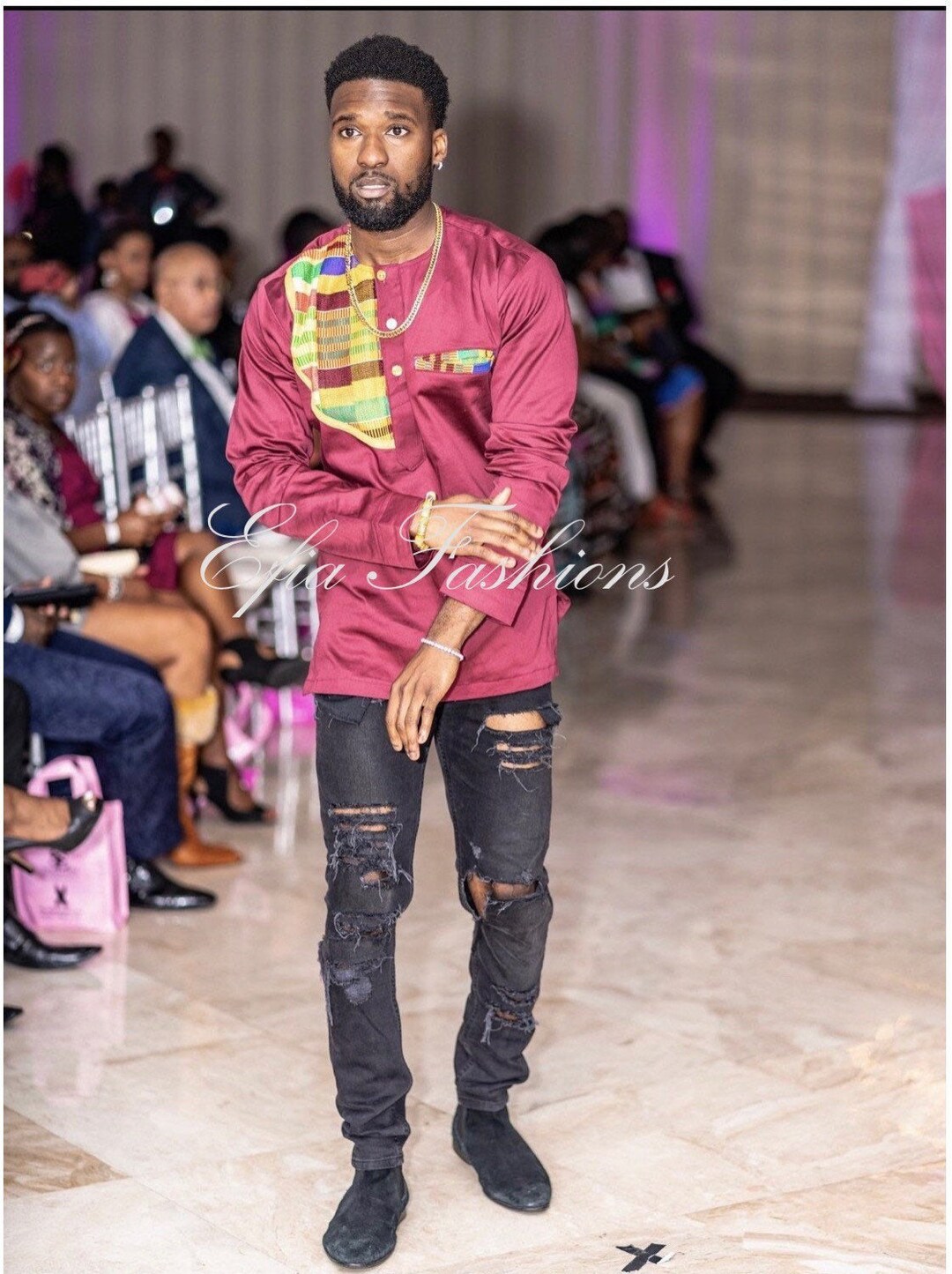 Red Kente Royalty Top - Etsy