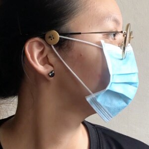Face Mask Ear Saver Protector for Eyeglass And/or Hearing Aid Wearers ...