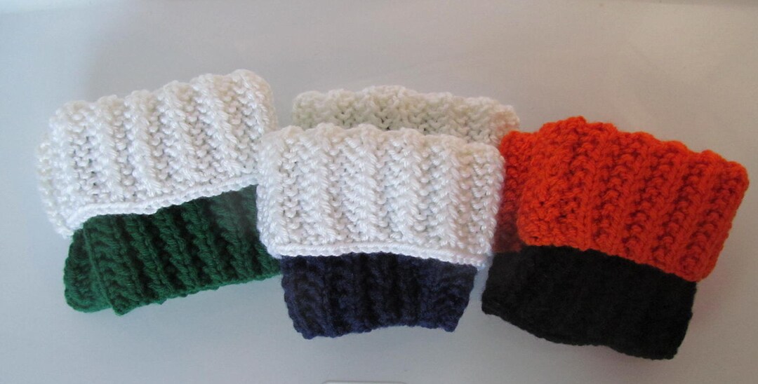 Warm and Cozy Hand-knitted Boot Toppers - Choice of Colors - Green ...
