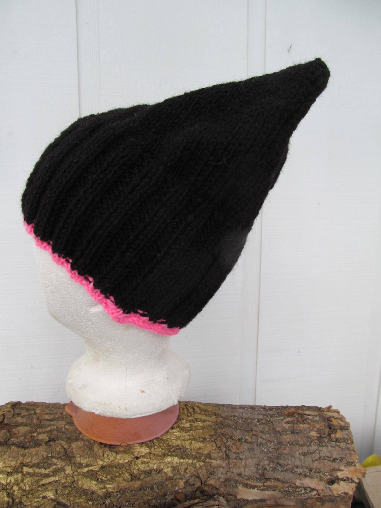 Metoo Black & Hot Pink Pussy Hat Hand-knitted Official | Etsy