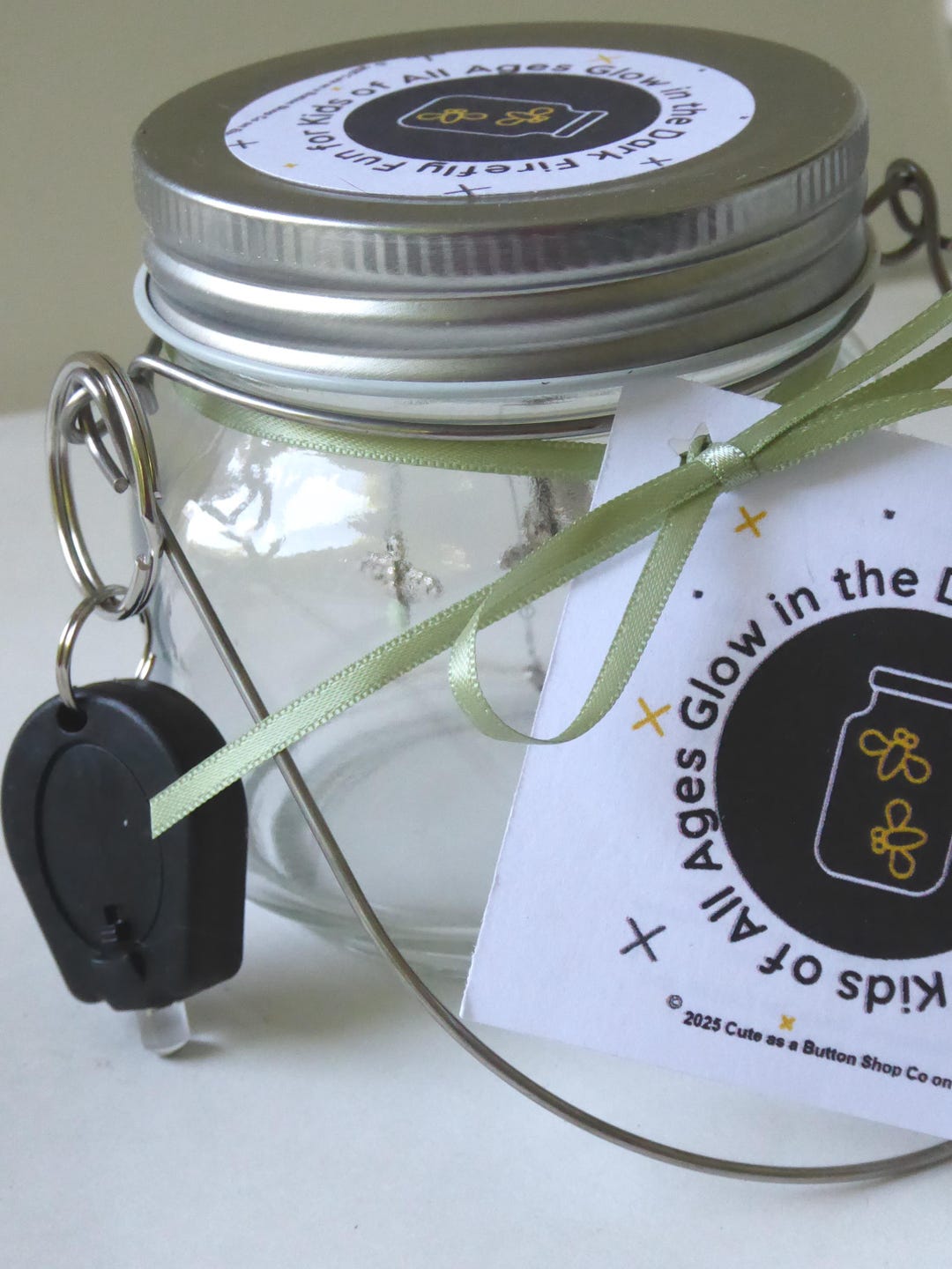 Firefly / Lightning Bug Jars - Glow in the Dark UV Light Activated With Wire Hanger - UV ...