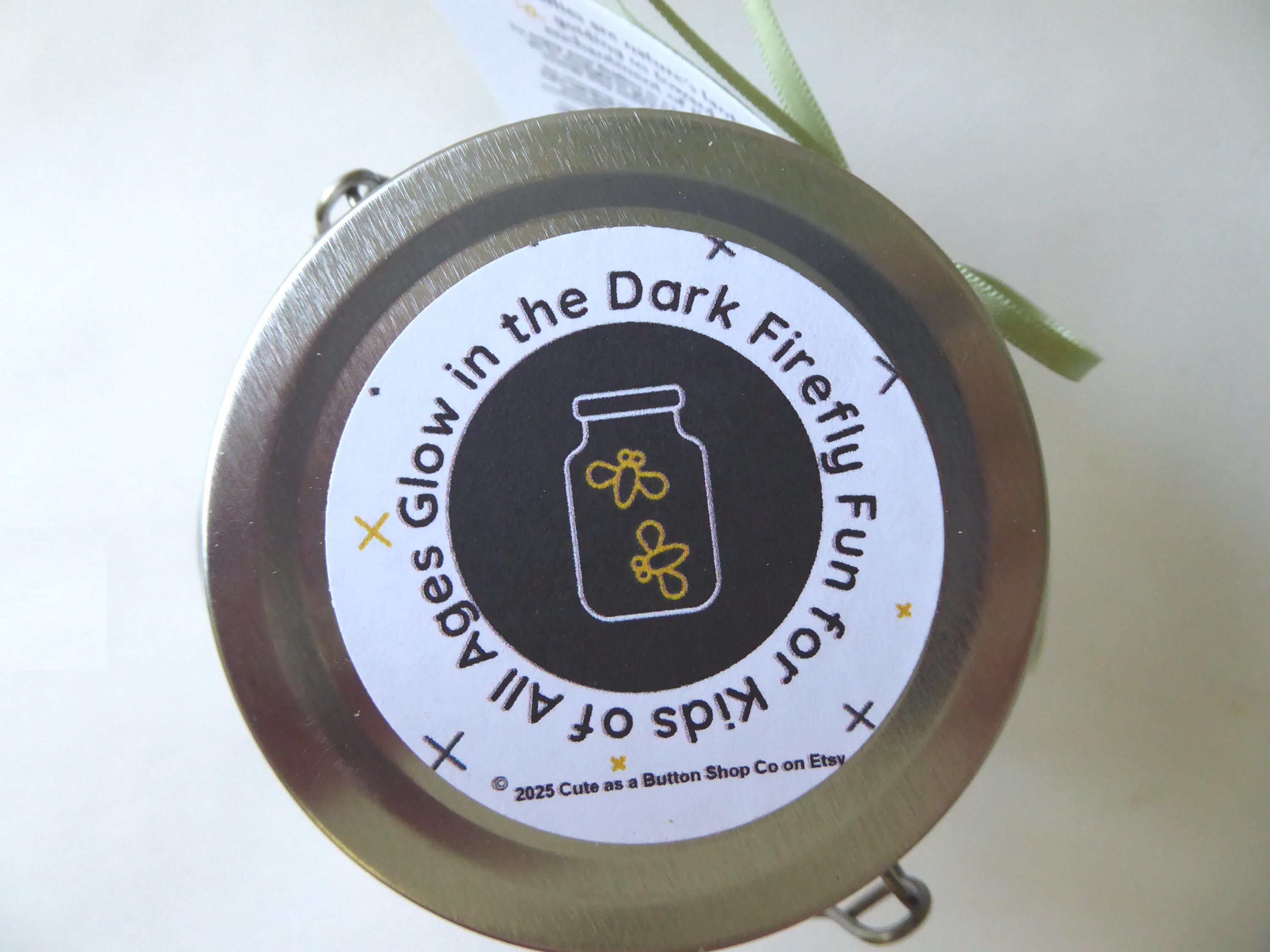 Firefly / Lightning Bug Jars - Glow in the Dark UV Light Activated With ...