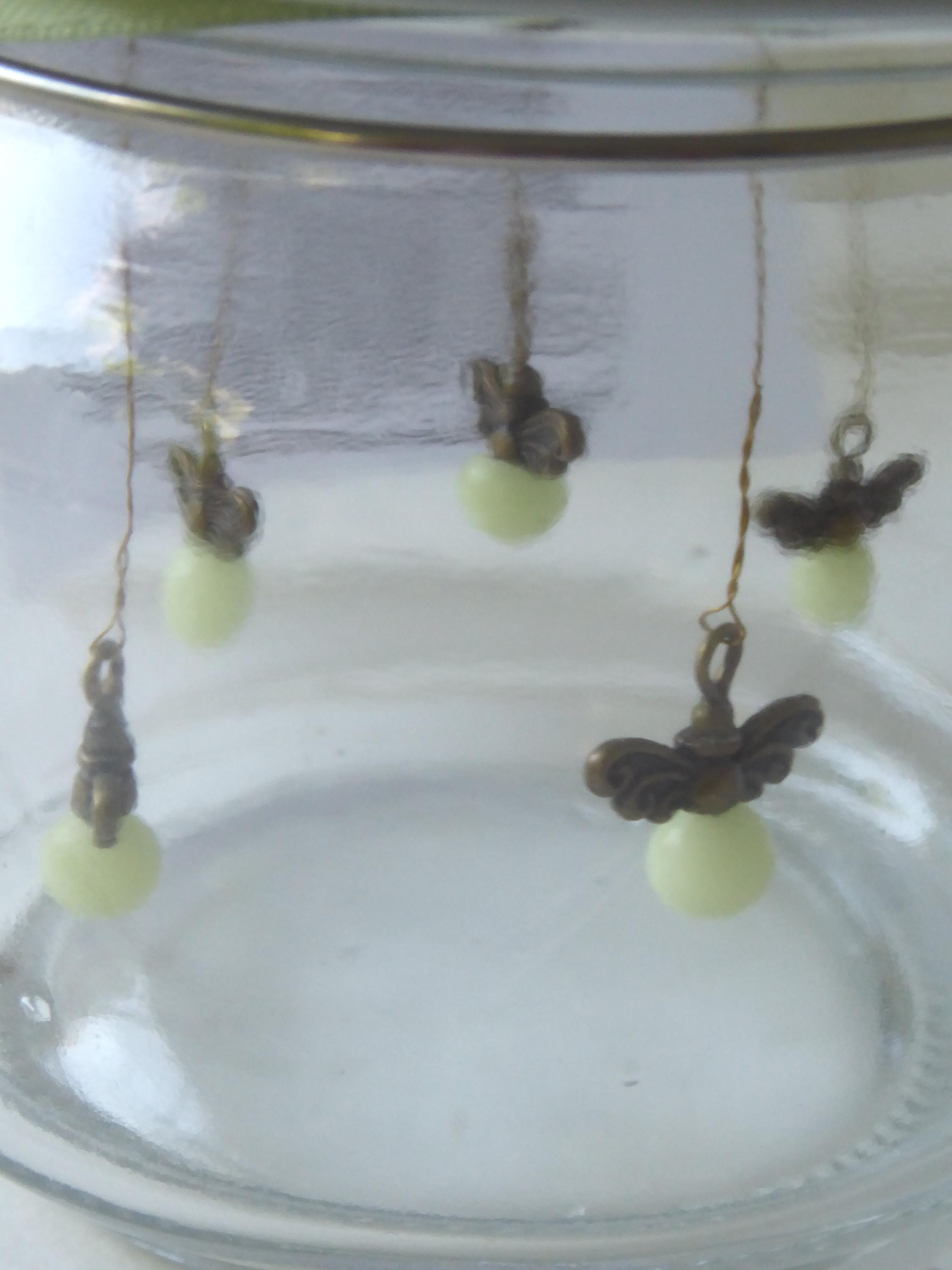 Firefly / Lightning Bug Jars - Glow in the Dark UV Light Activated With ...