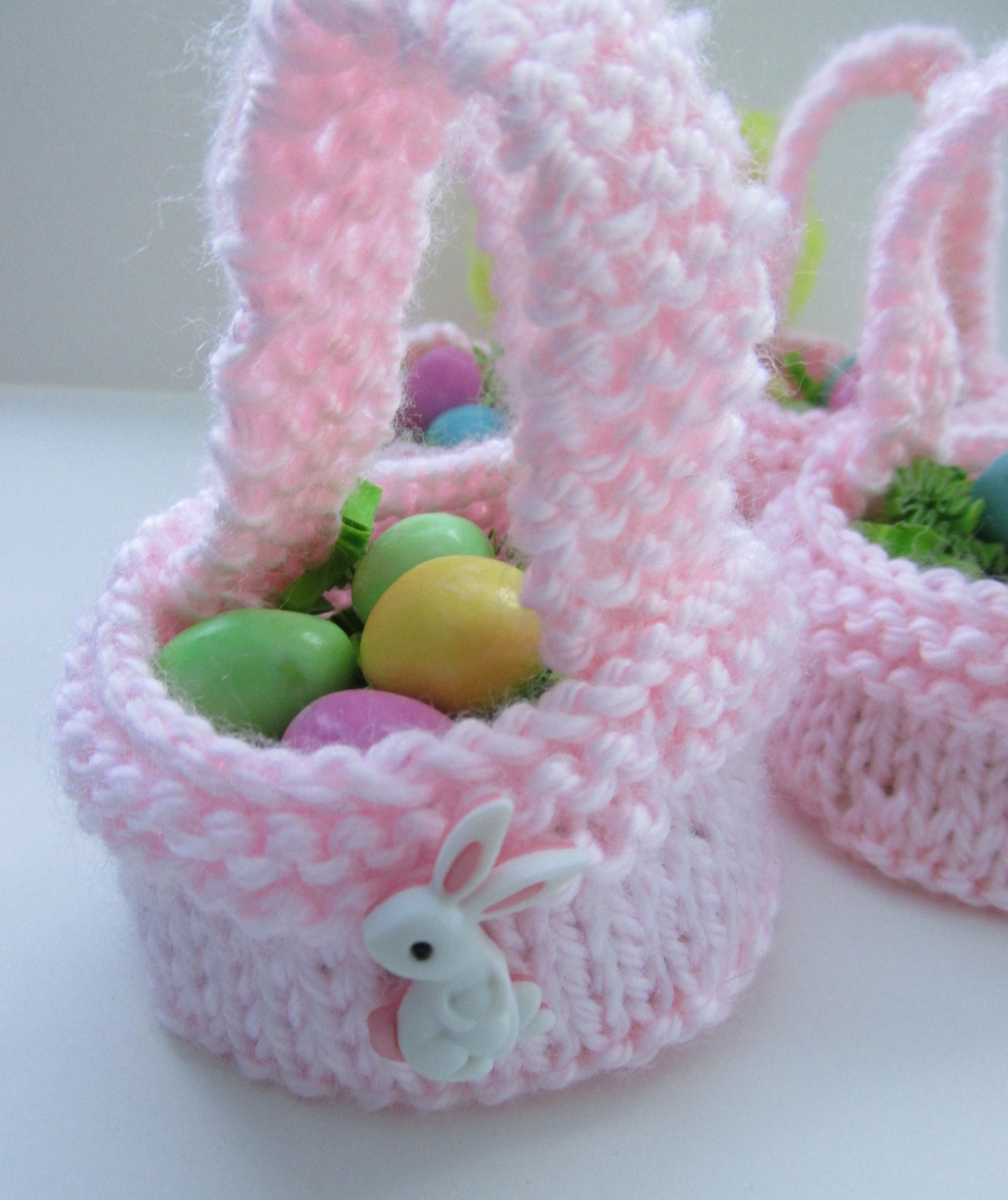 Adorable Hand-knitted Easter Baskets / Party or Table Favors / - Etsy