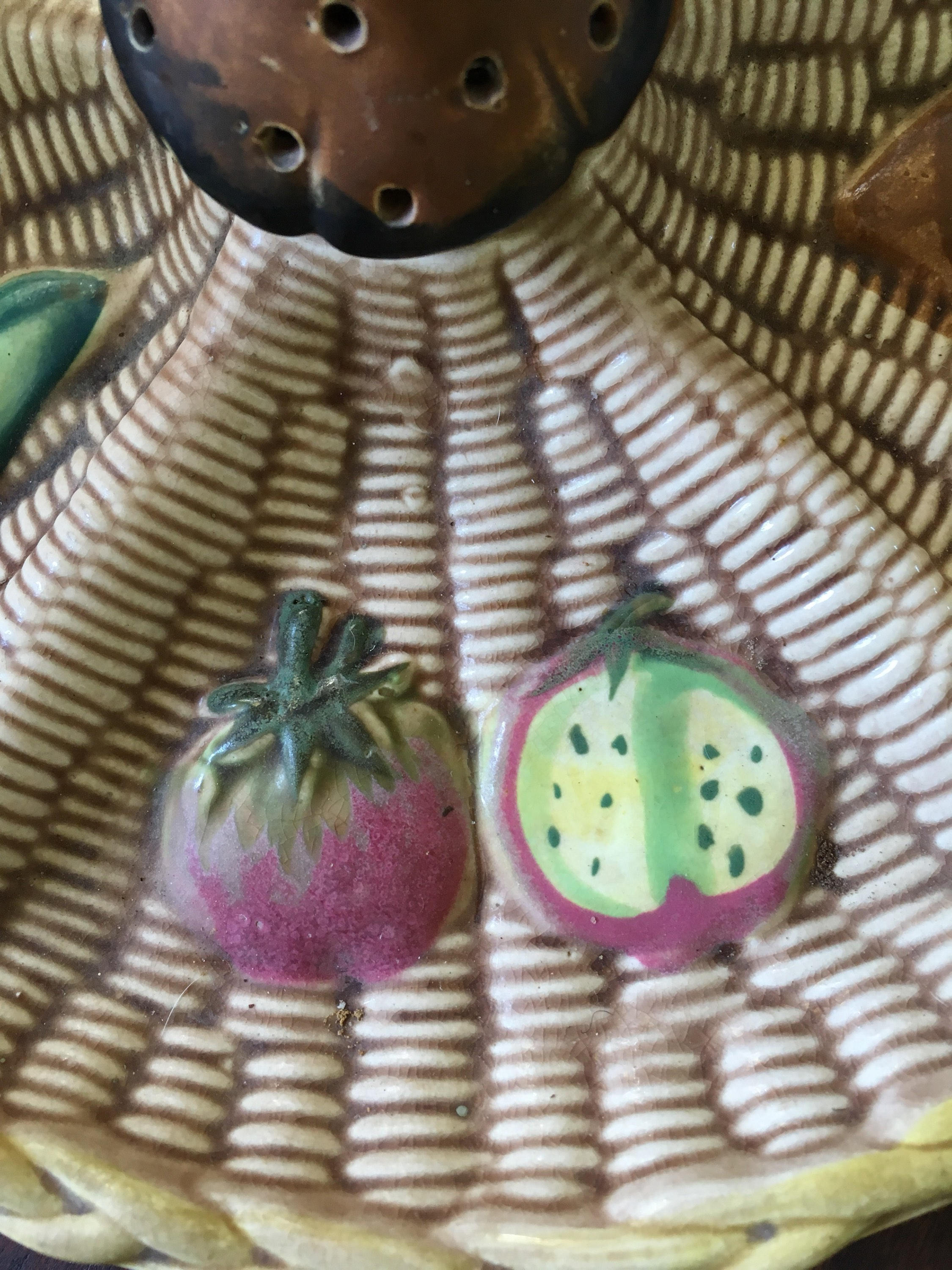 Vintage Ceramic Serving Platter, Basketweave Platter, Appetizer Platter ...