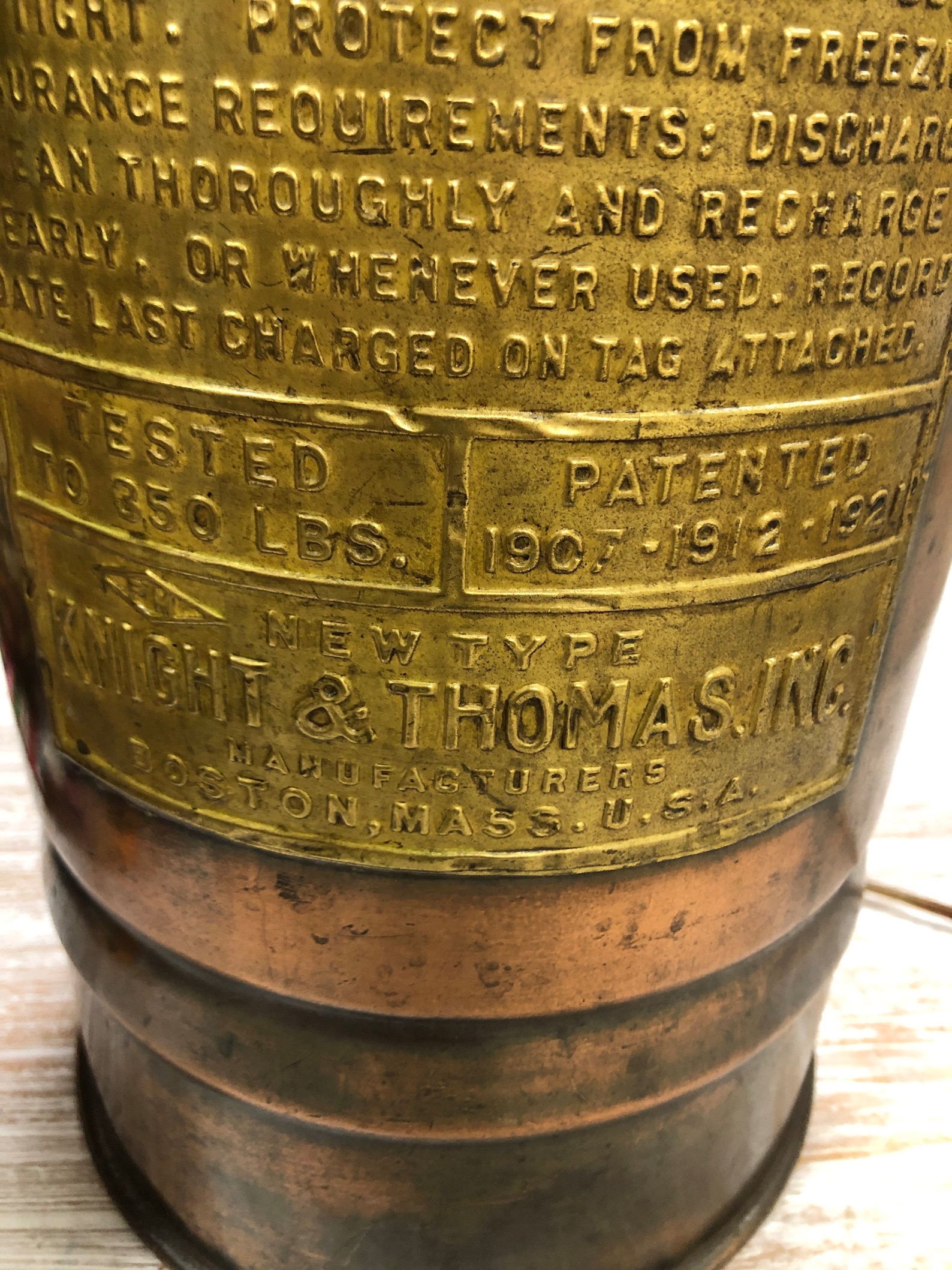 Antique Fire Extinguisher Lamp, Antique Fireman’s Memoribilia, Vintage ...