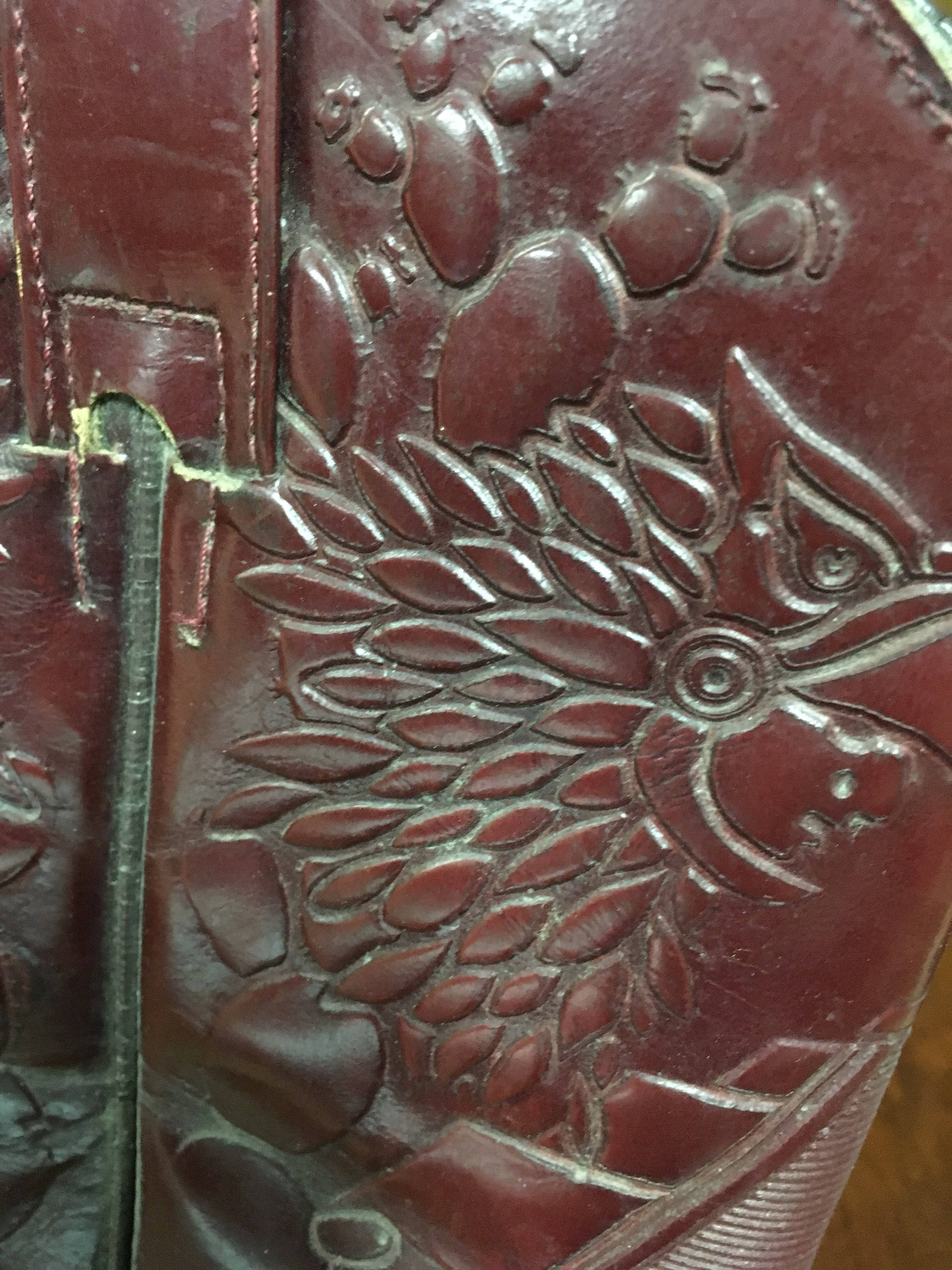 Men's Vintage Hand Tooled Cowboy Boots Made in Mexico - Etsy