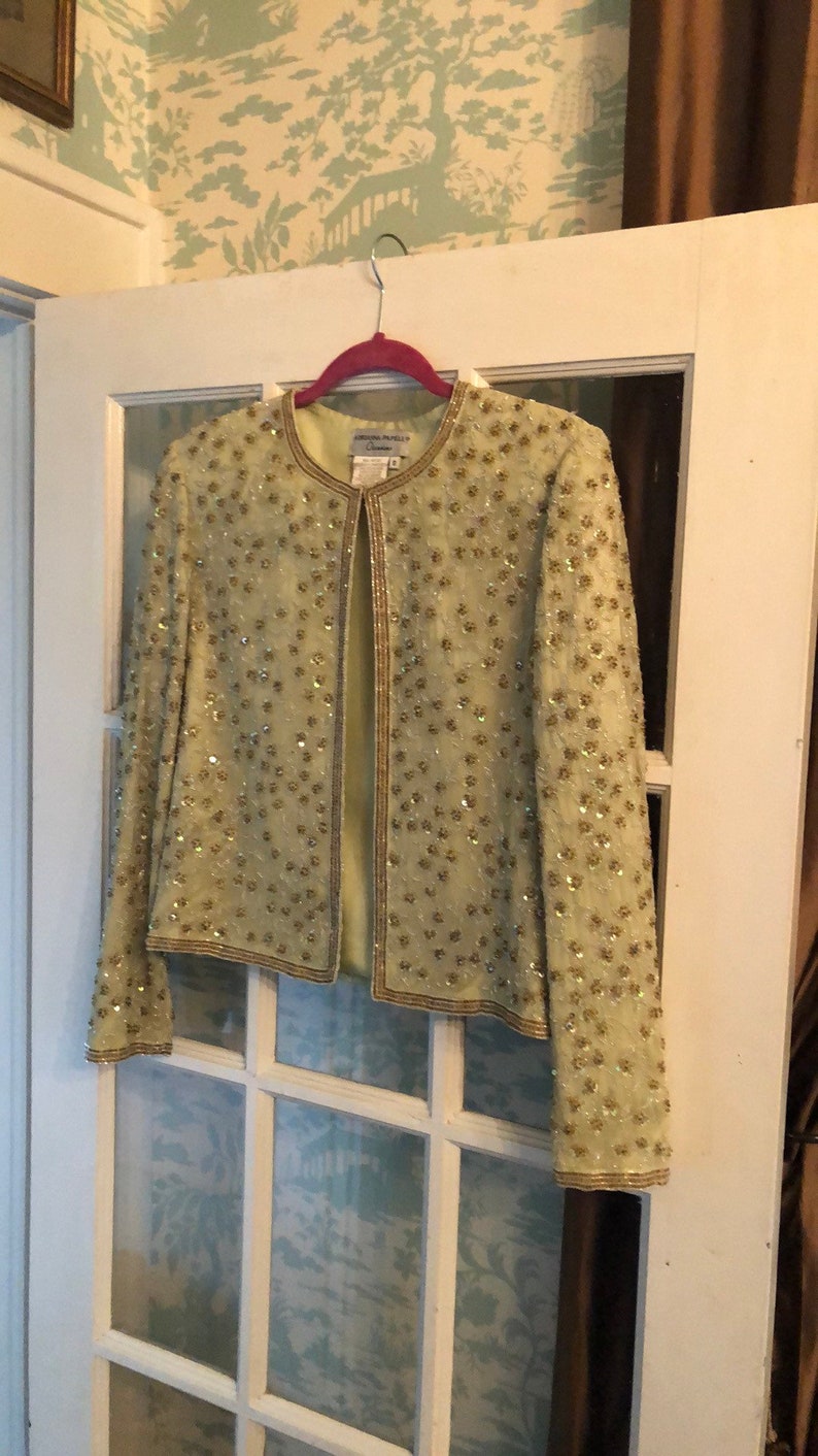Vintage Beaded & Sequined Cocktail Jacket Vintage Formalwear - Etsy