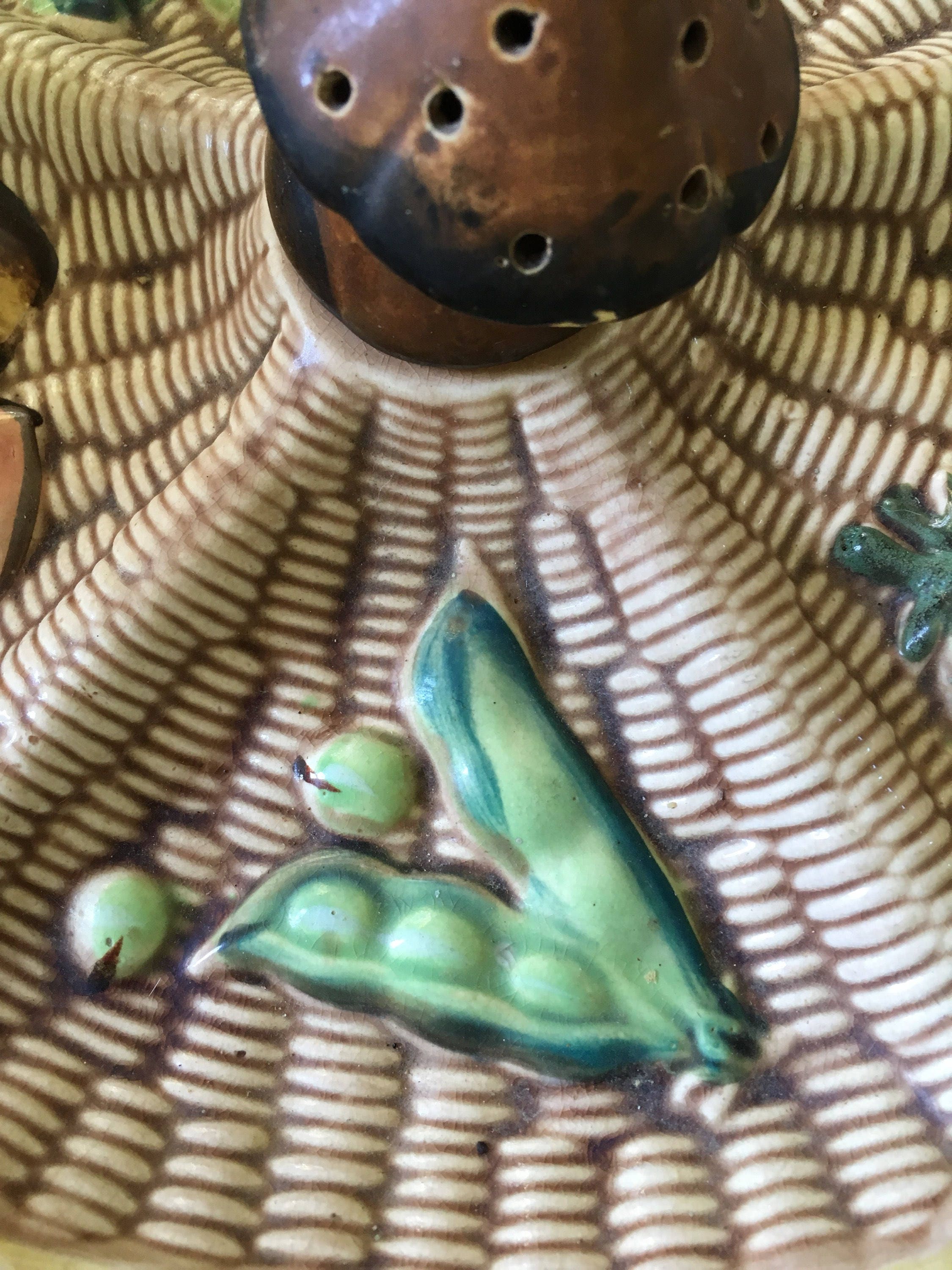 Vintage Ceramic Serving Platter, Basketweave Platter, Appetizer Platter ...