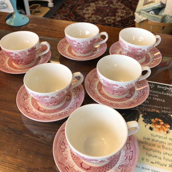 Red Tea Cups - Etsy