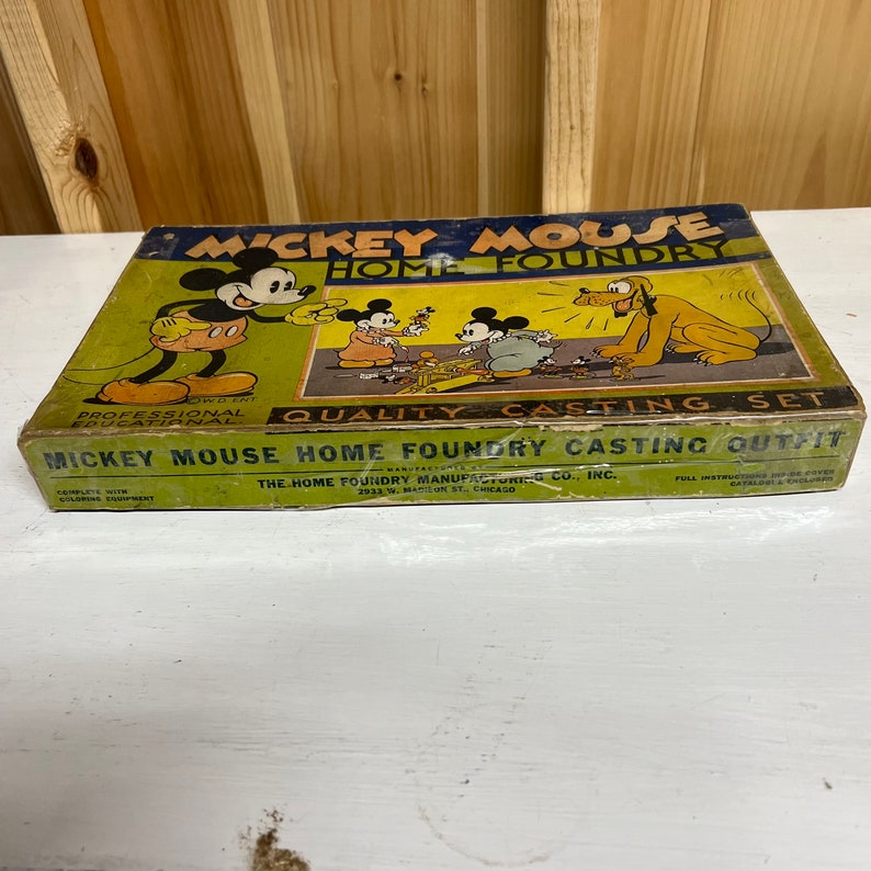 Mickey Mouse Foundry Set 1930s Wde Walt Disney Etsy