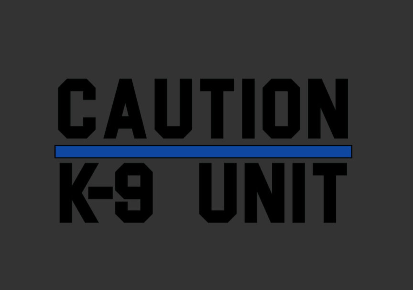 Police K9 Window Decal/K9 Unit Decal/Caution K9 Decal/Police | Etsy