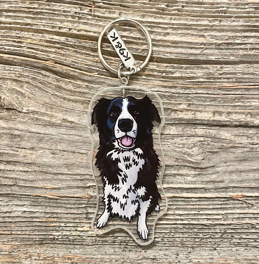 Custom Regular Dog Keychain, Personalized Dog Keychain, Personal Pet ...
