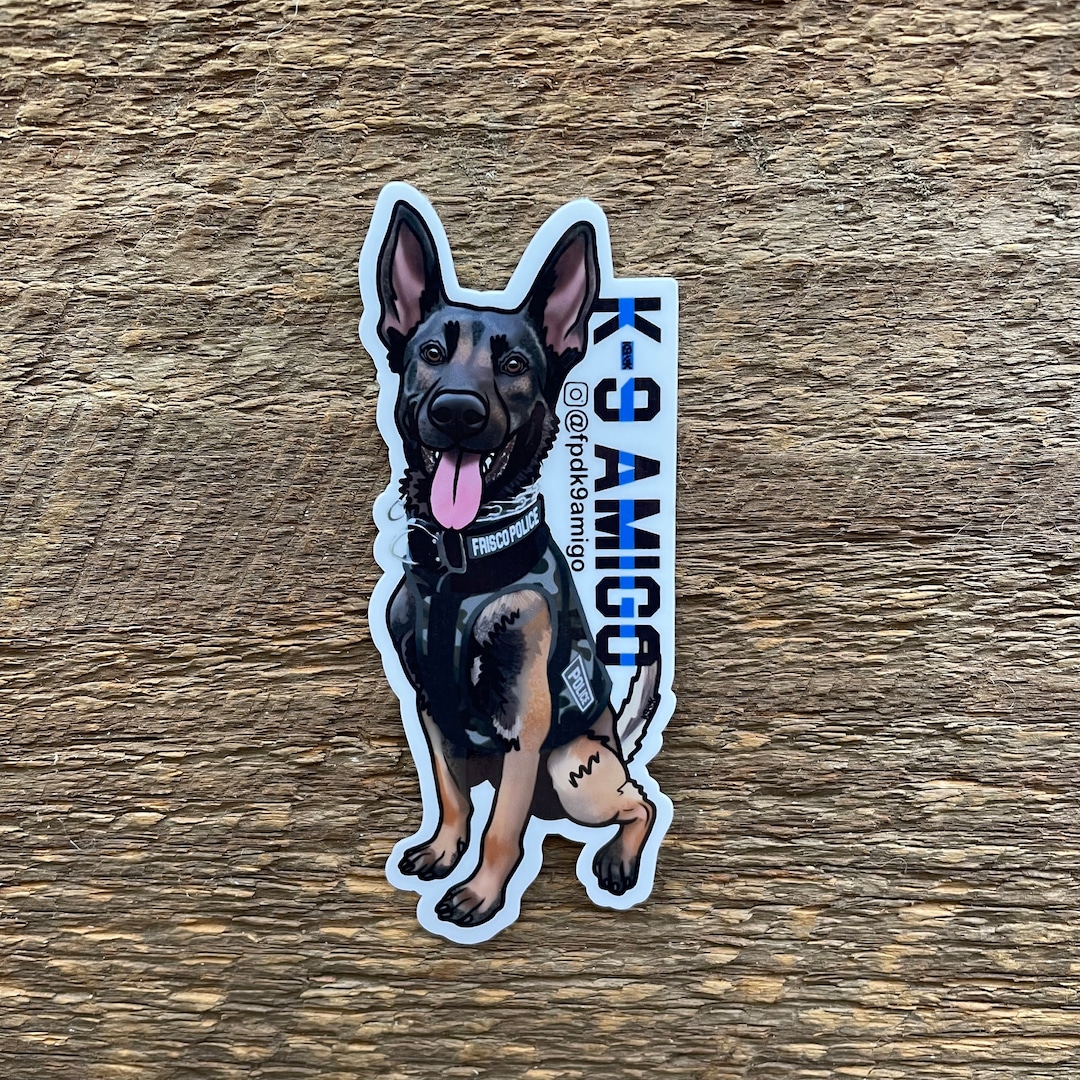 BULK 4" K-9 STICKERS / Largest Size / Custom K9 Stickers / Custom ...