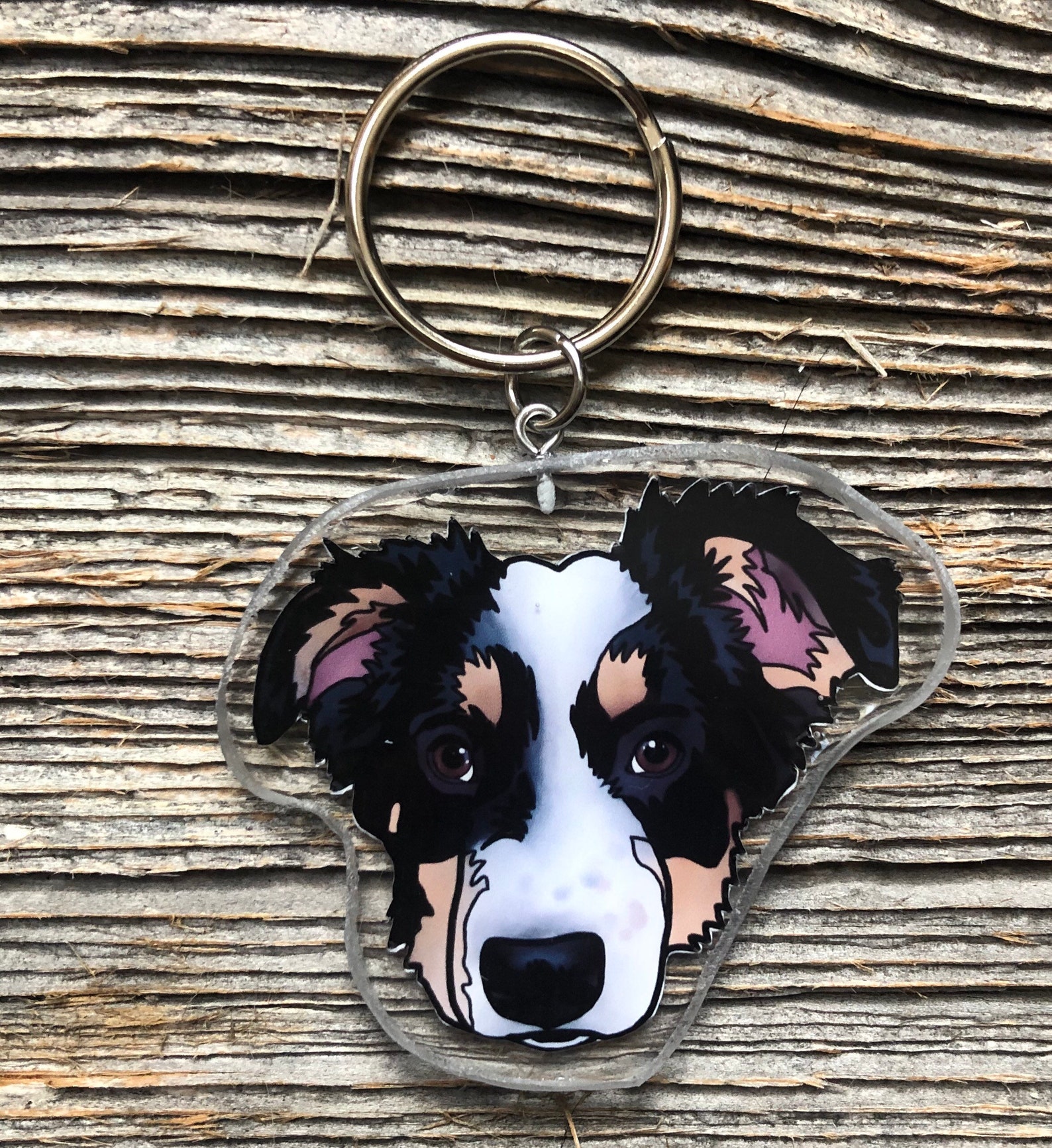 Custom Dog Keychain HEAD ONLY / Personalized Dog Keychain / | Etsy