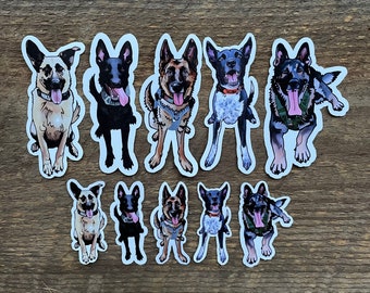 Police Dog Sticker - Etsy