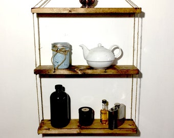 Natural wood shelf | Etsy