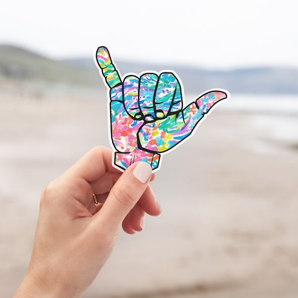 Hang Loose Tie Dye Car Decal - Etsy