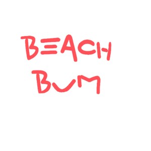 Modern Beach Bum Decal Beach Bum Sticker Beach Bum Surf | Etsy