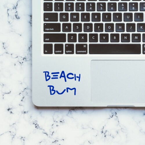 Modern Beach Bum Decal Beach Bum Sticker Beach Bum Surf | Etsy