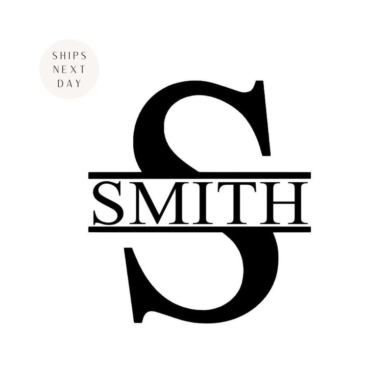 Last Name Monogram - Etsy