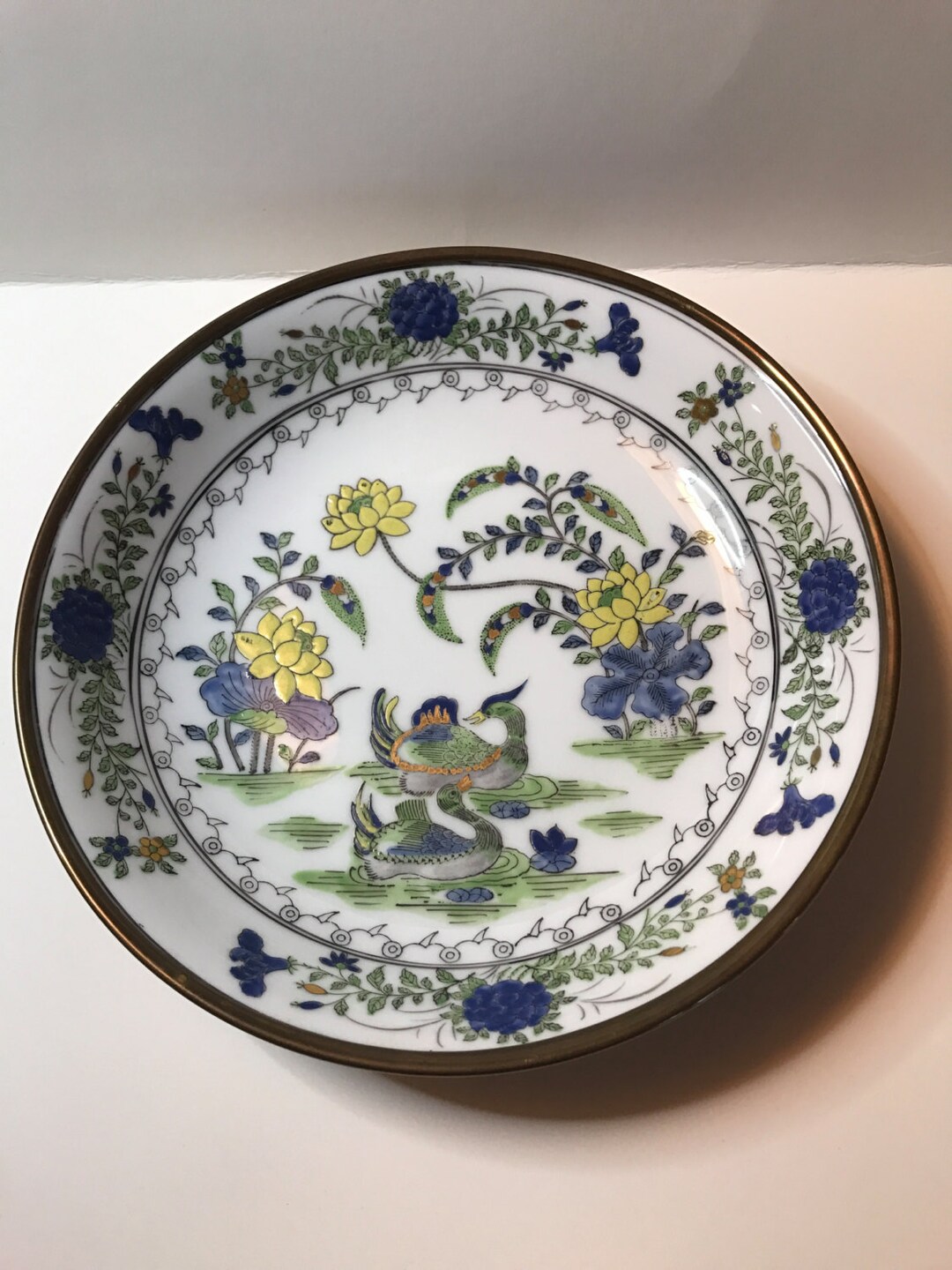 Hand Painted Canton Ware Ashtray Bowl Hong Kong - Etsy