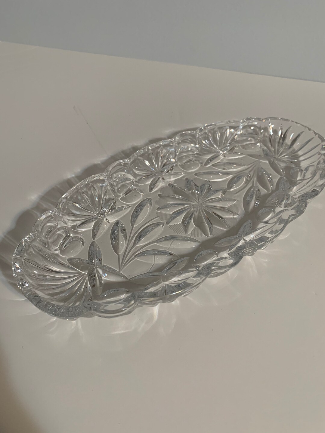 Vintage Glass Serving Dish - Etsy