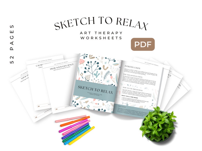 Art Therapy Worksheets for Coaches and Course Creators, Fun Forest ...