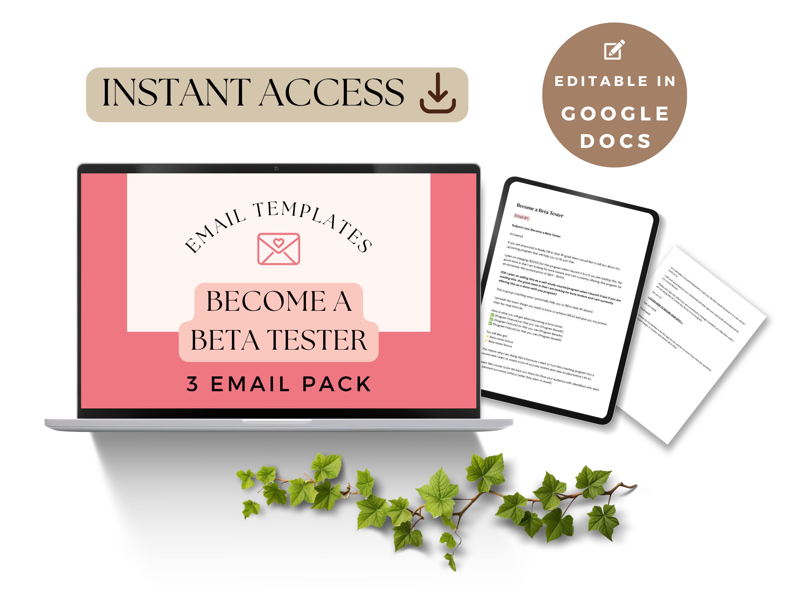 Beta Tester Email Templates for Coaches and Course Creators. Selling ...